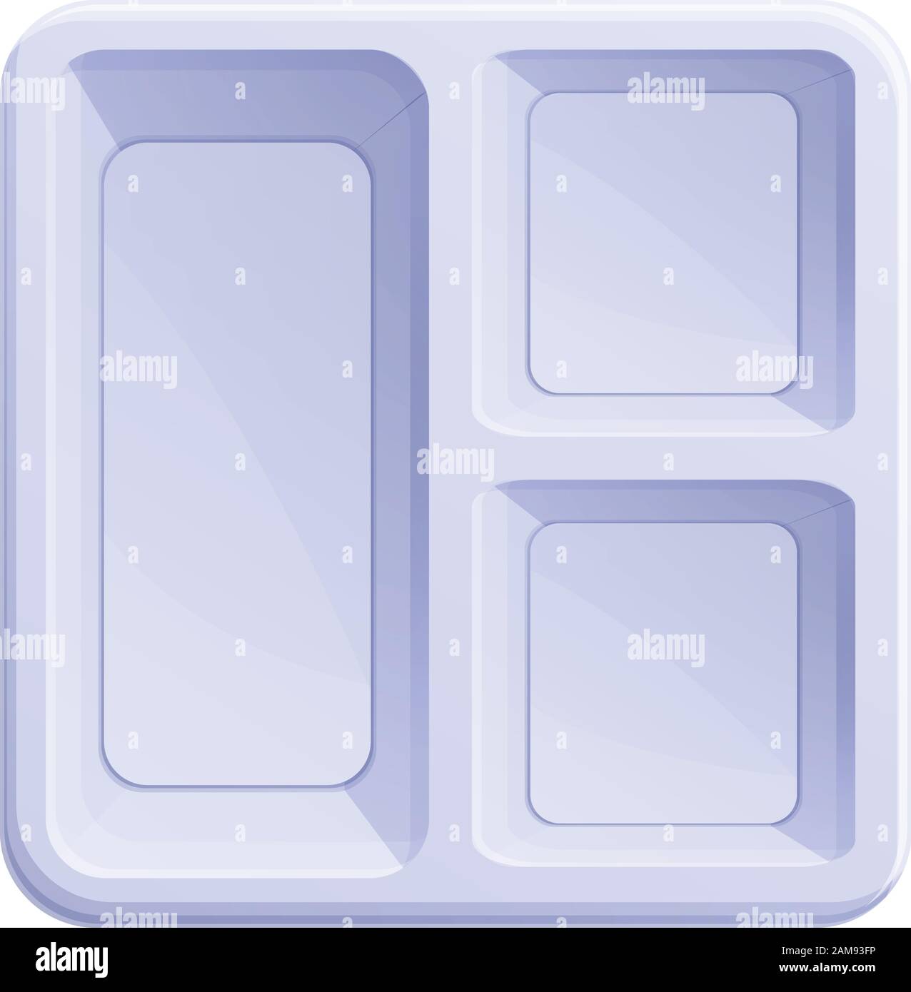 Food plastic tableware icon. Cartoon of food plastic tableware vector ...