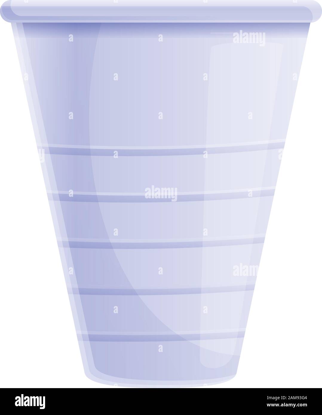 Small plastic cup icon. Cartoon of small plastic cup vector icon for ...