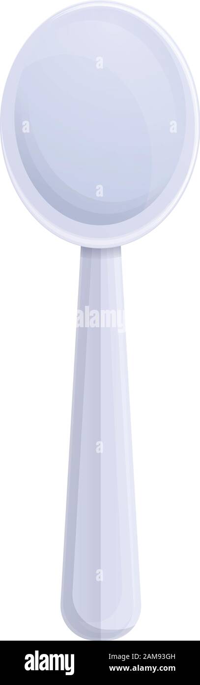 Small plastic spoon icon. Cartoon of small plastic spoon vector icon ...