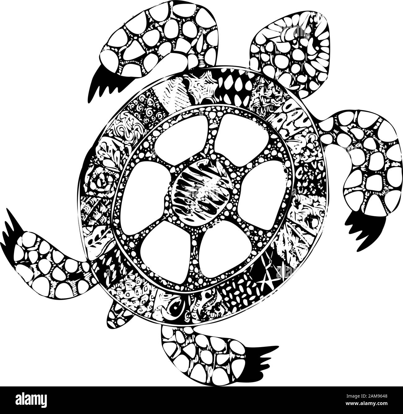 Tortoiseshell patterns Stock Vector Images - Alamy