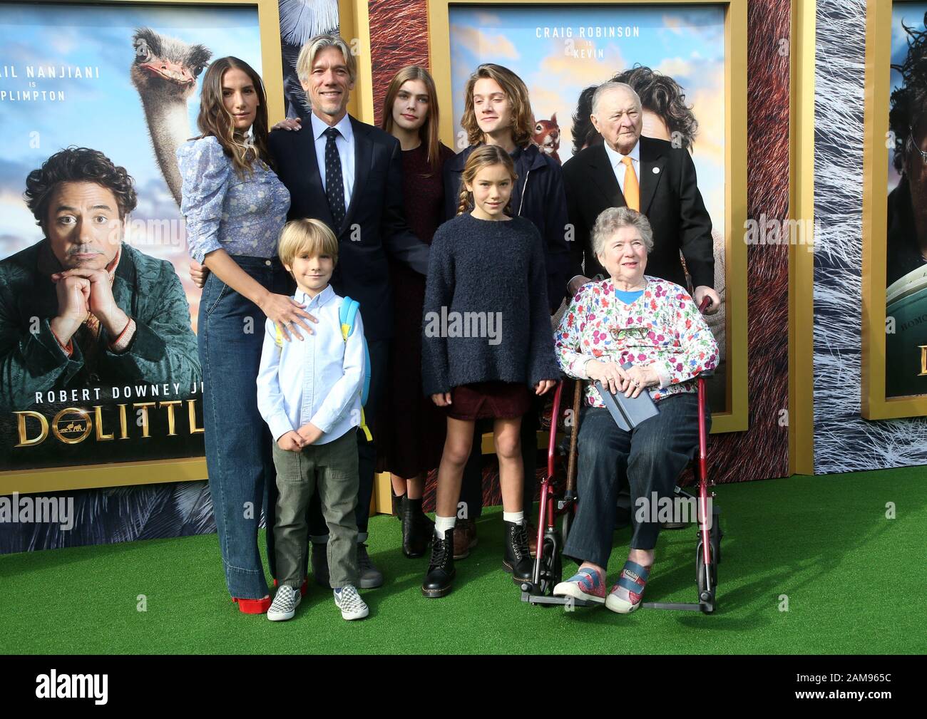 11 January 2020 - Westwood, California - Stephen Gaghan and family. the ...