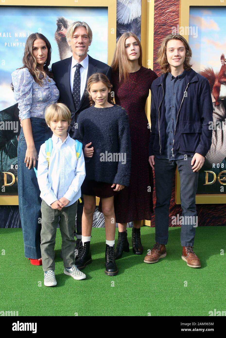 11 January 2020 - Westwood, California - Stephen Gaghan and family. the ...