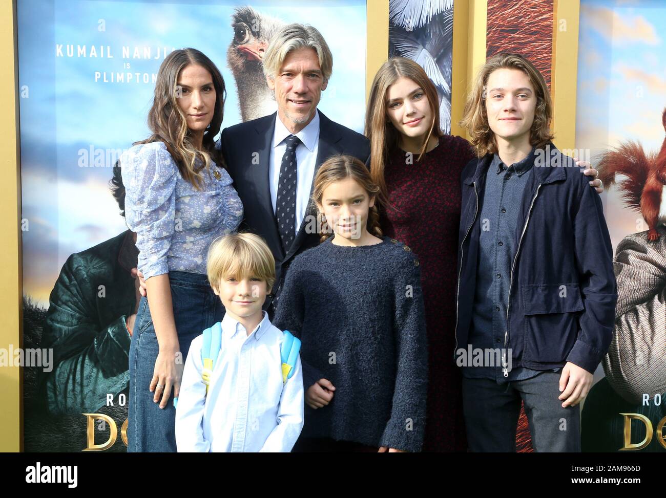 11 January 2020 - Westwood, California - Stephen Gaghan and family. the ...