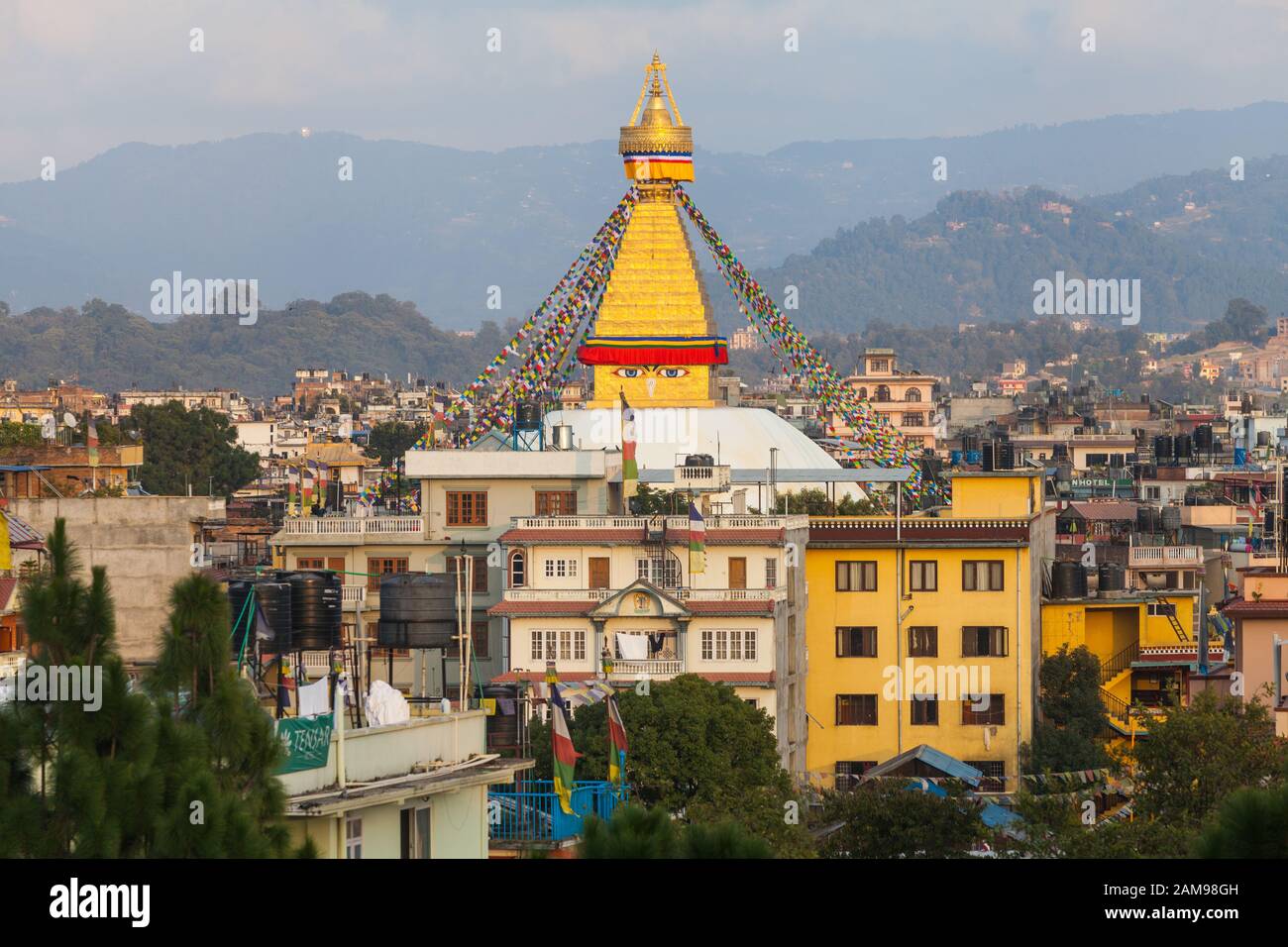 Bodnath Stupa in Kathmandu, Nepal Stock Photo - Alamy