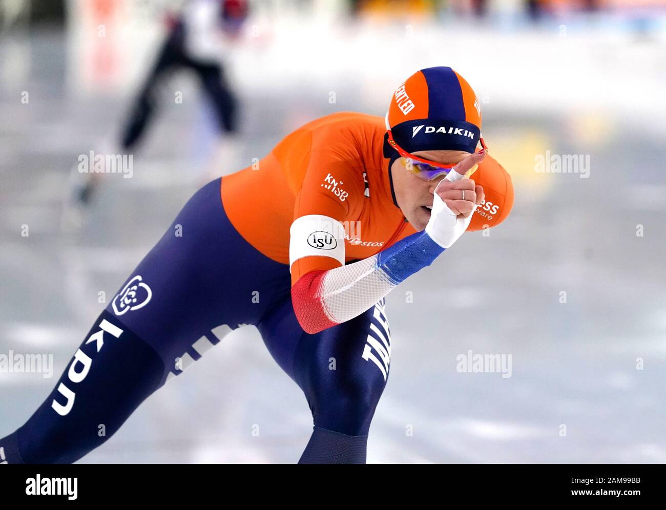 Ireen Wust (TalentNed) golden medal 1500 meter, ) during ISU European ...