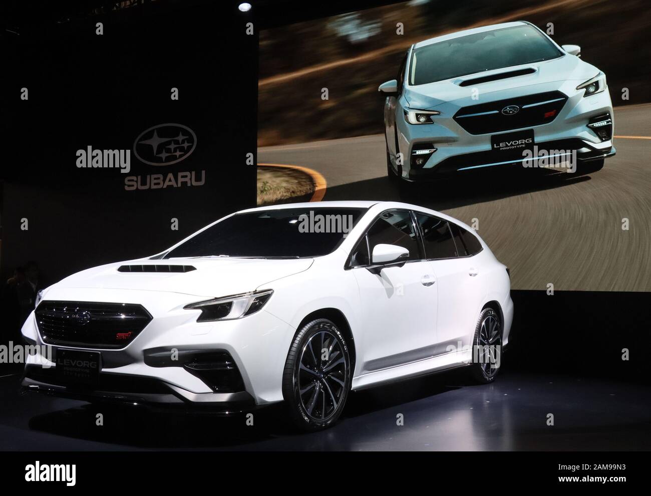 Chiba, Japan. 10th Jan, 2020. Japanedse automaker Subaru unveils the ...