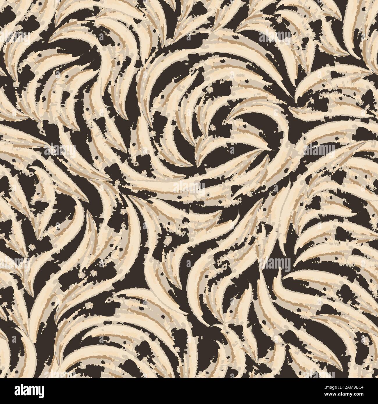 Seamless pattern of abstract tricolor torn shapes. Texture for fabrics ...