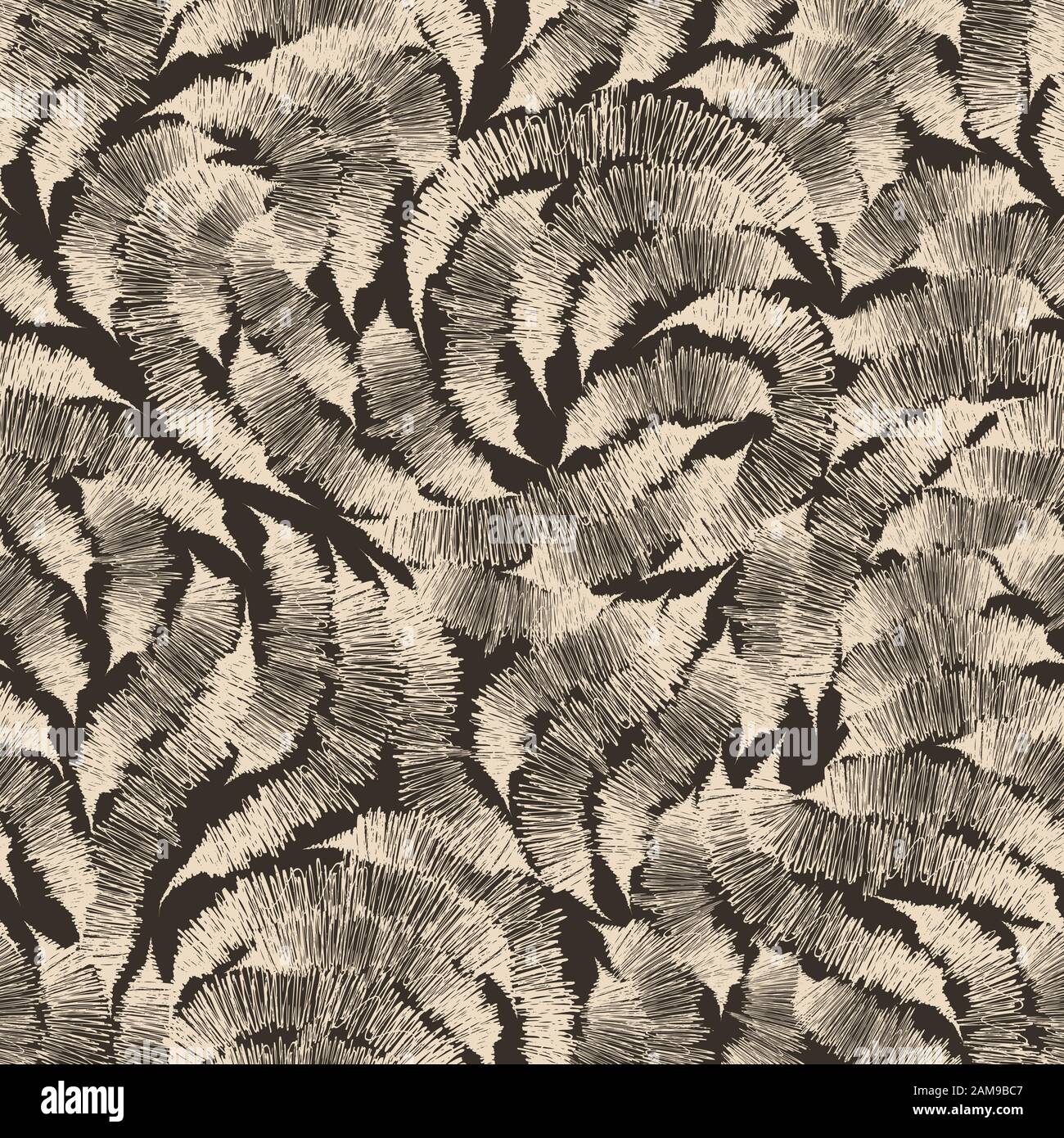 Seamless beige texture from randomly drawn lines by the handle on a ...