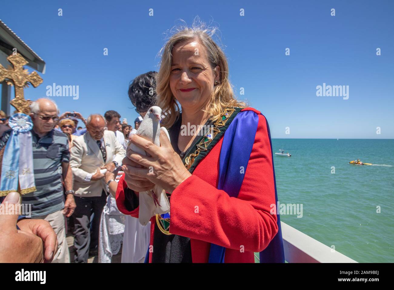 Adelaide, Australia. 12 January 2020. Mayor Angela Evans of the City of ...