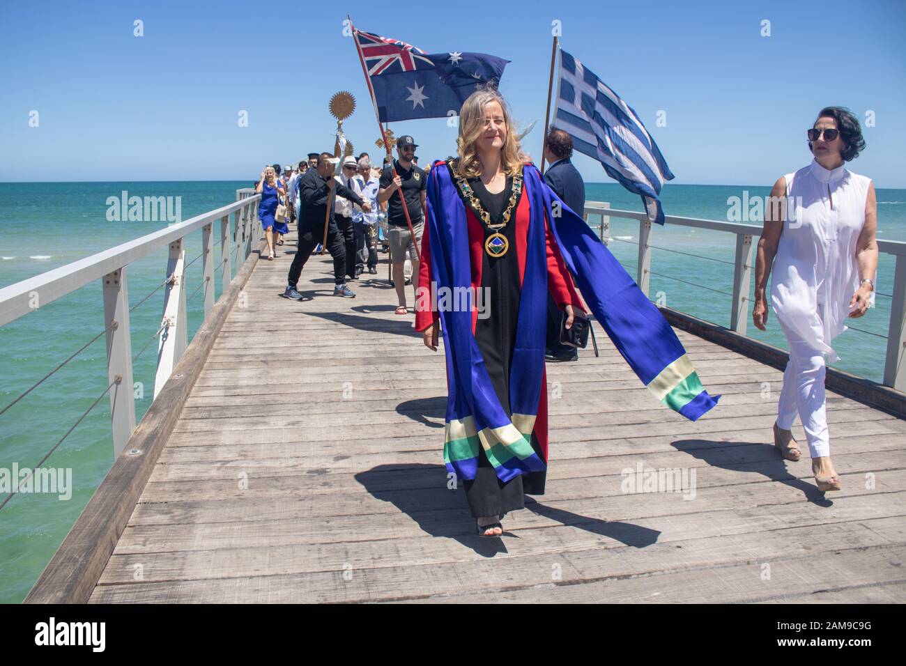 Adelaide, Australia. 12 January 2020. Mayor Angela Evans of the City of ...