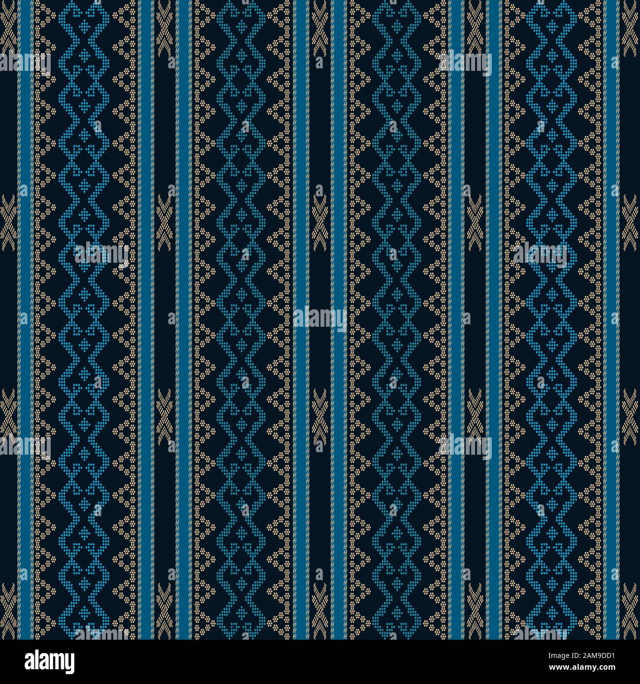 Beautiful Batak Ulos cloth motif with vertical design. Seamless pattern ...