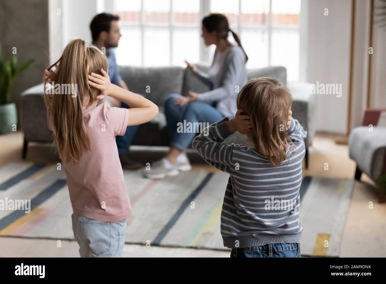 Back view people fight hi-res stock photography and images - Alamy