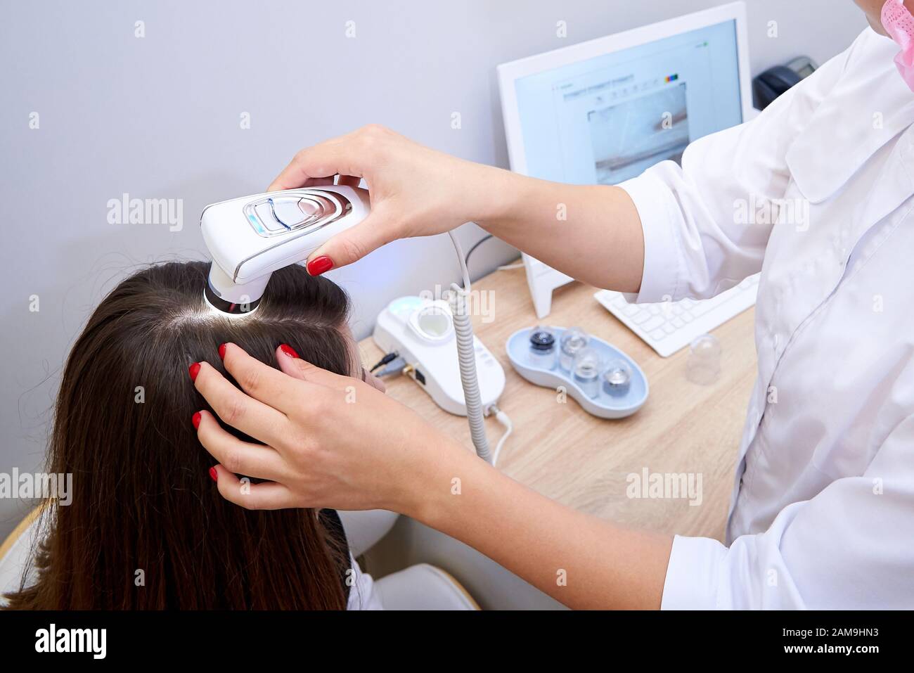 Hair follicle microscope hi-res stock photography and images - Alamy