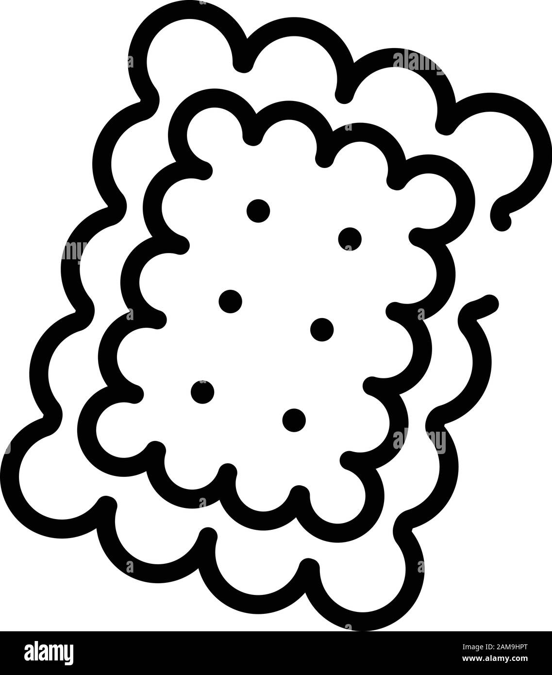 Sweet biscuit icon, outline style Stock Vector Image & Art - Alamy