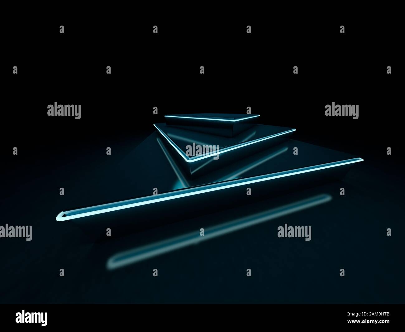 Colorful neon abstract lights. Lines. 3D rendering Stock Photo - Alamy