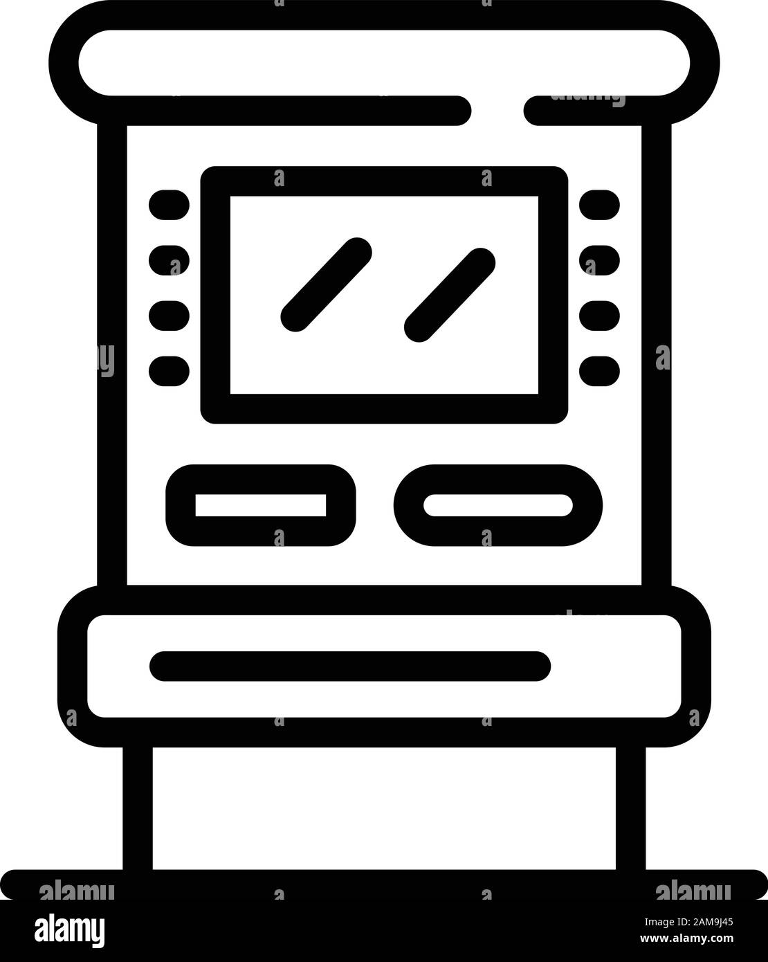 Atm machine icon, outline style Stock Vector Image & Art - Alamy