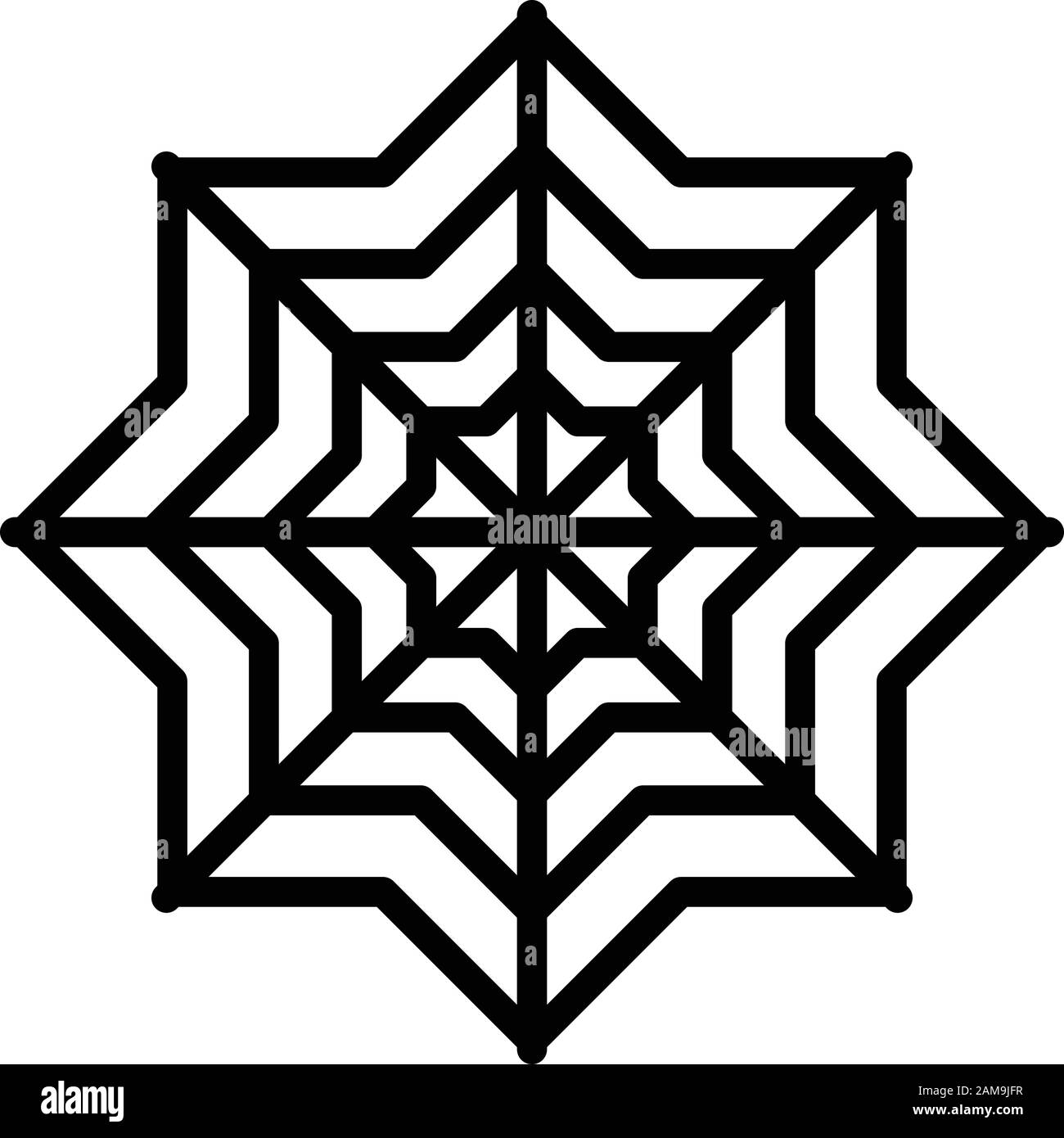 Cold snowflake icon, outline style Stock Vector Image & Art - Alamy