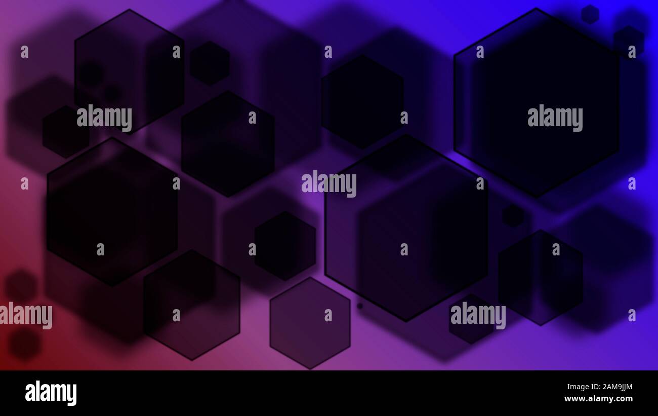 Colorful backdrop with black geometric structure. Dark bokeh effect ...