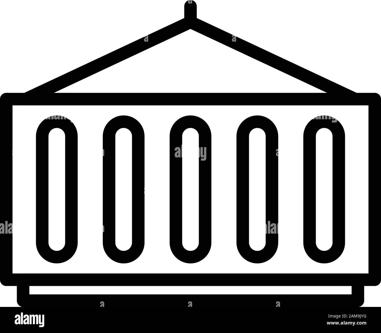 Box container icon, outline style Stock Vector Image & Art - Alamy