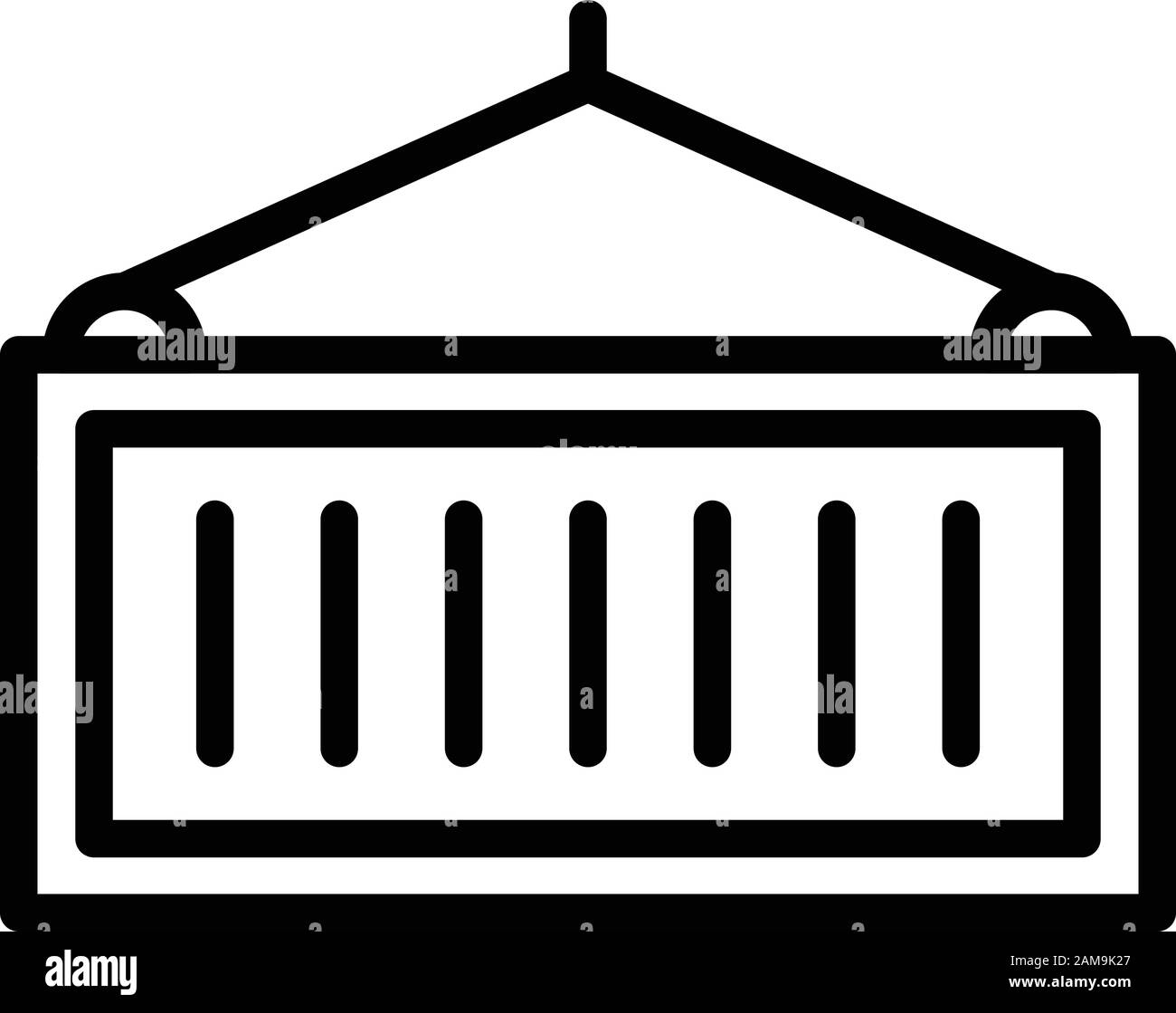 Port container icon, outline style Stock Vector Image & Art - Alamy