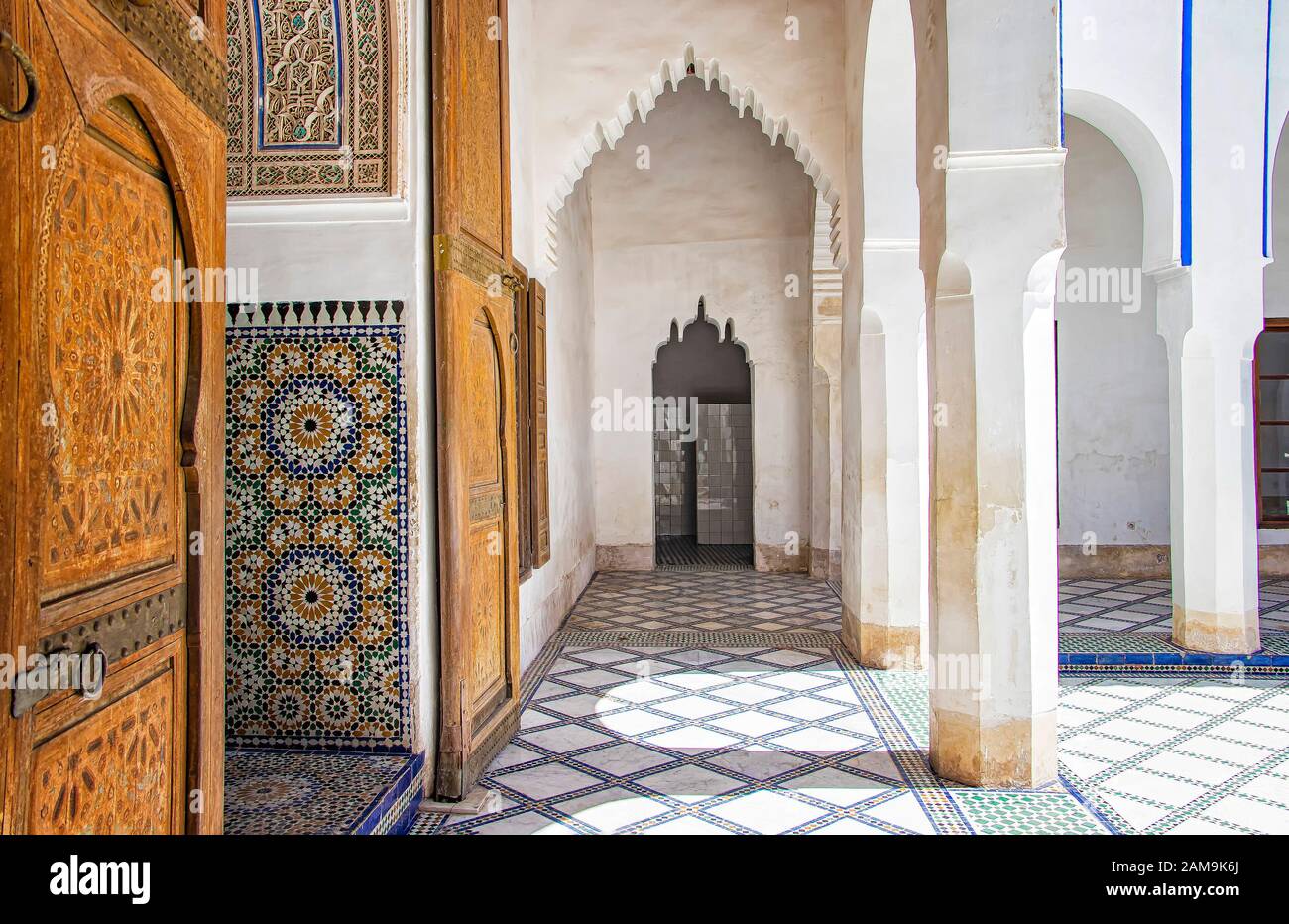 Detail of islamic building. It is an old architecture in the middle of ...