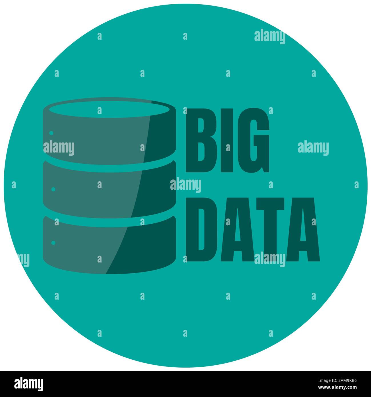 Big data machine algorithms minimalistic design. Science background ...