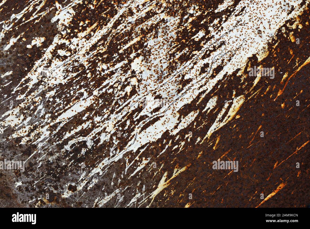 White paint on rusty background Stock Photo - Alamy