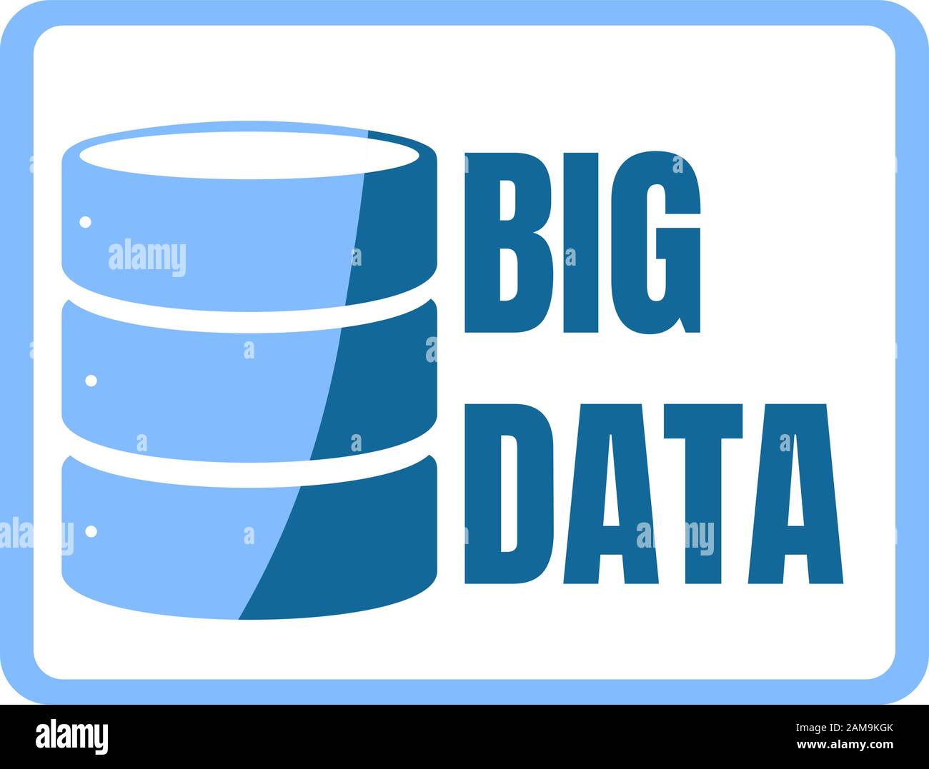 Big data machine algorithms minimalistic design. Science vector ...