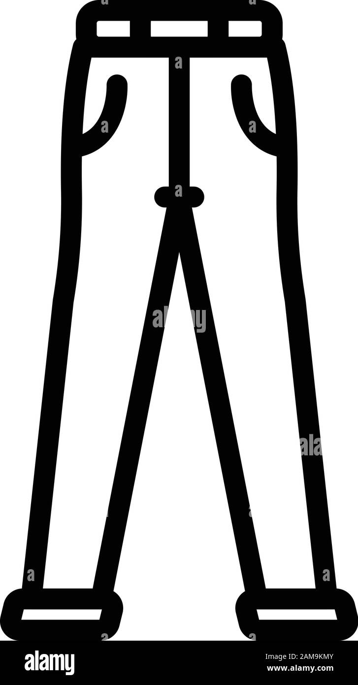 Slim jeans icon, outline style Stock Vector Image & Art - Alamy