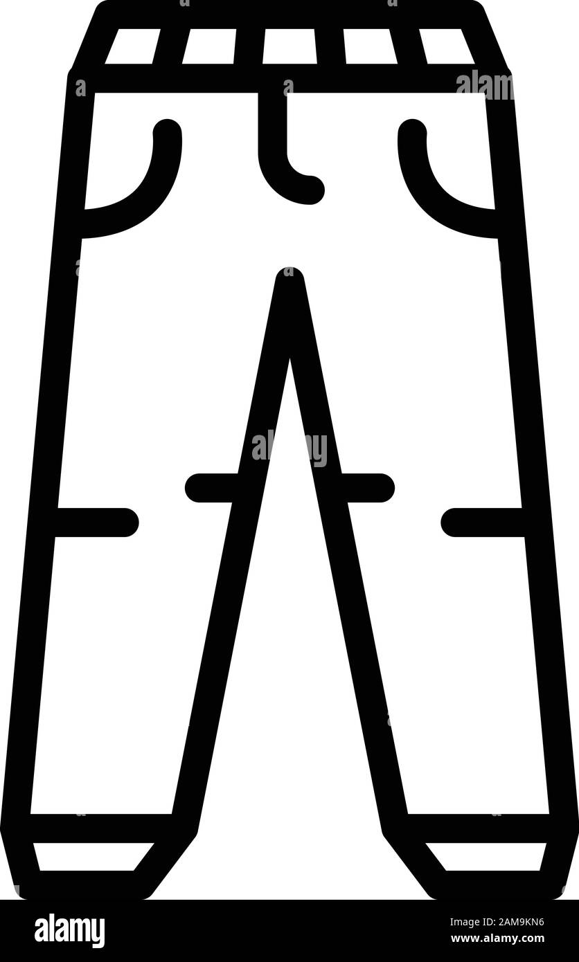 Men jeans icon, outline style Stock Vector Image & Art - Alamy
