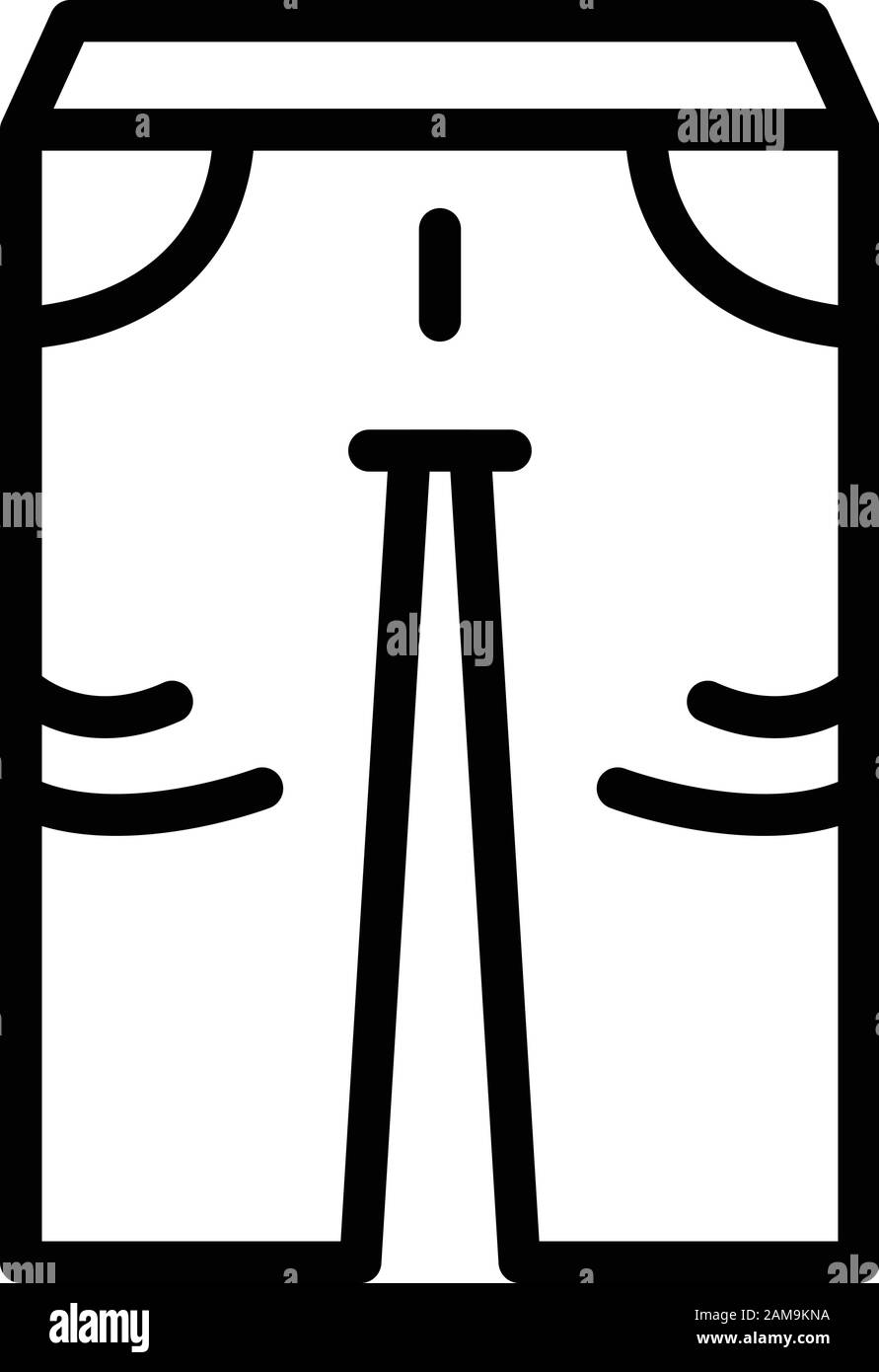 Fabric jeans icon, outline style Stock Vector Image & Art - Alamy