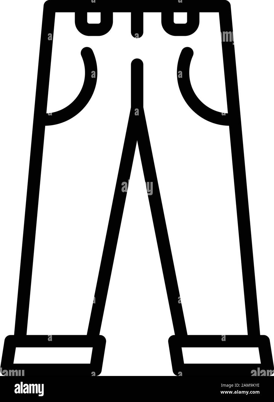 Trendy jeans icon, outline style Stock Vector Image & Art - Alamy