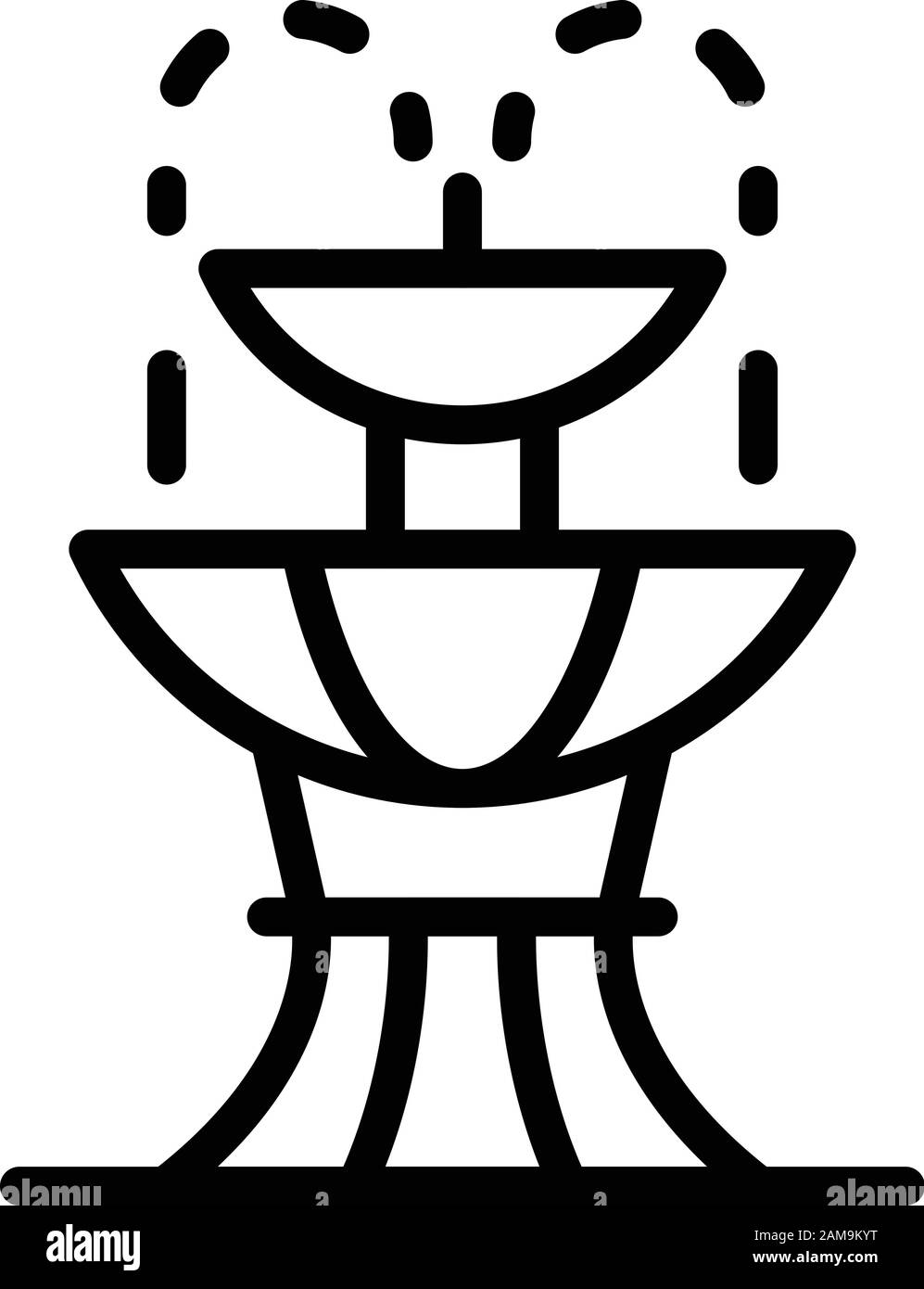 Park fountain icon, outline style Stock Vector Image & Art - Alamy
