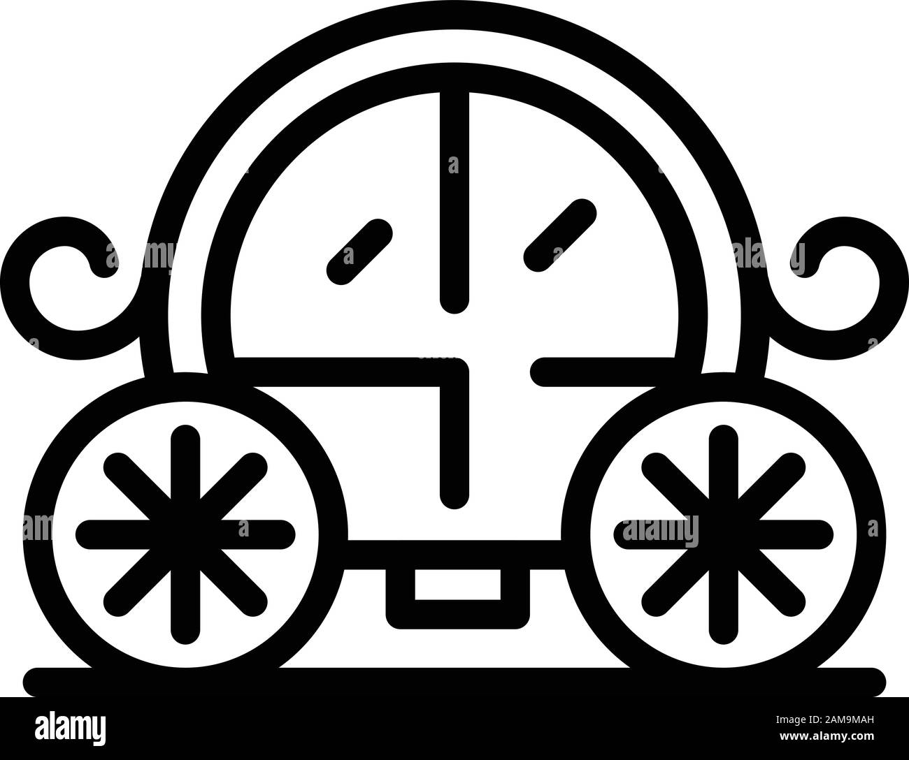 Wedding carriage icon, outline style Stock Vector Image & Art - Alamy