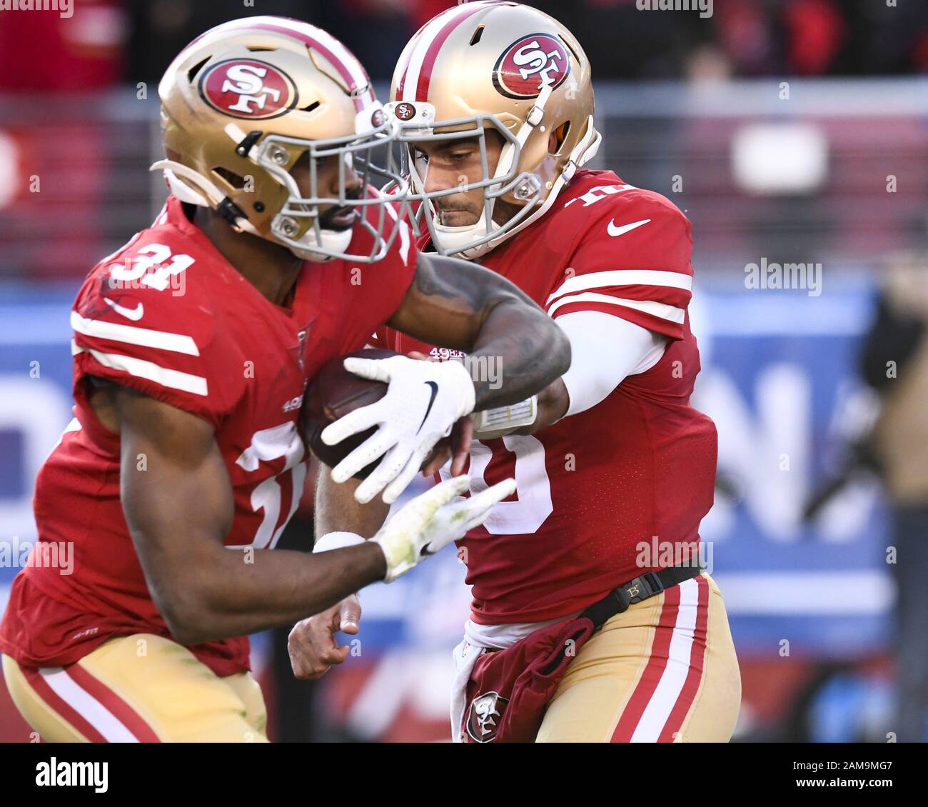Santa Clara, California, USA. 11th Jan, 2020. 10 Jimmy Garoppolo ...