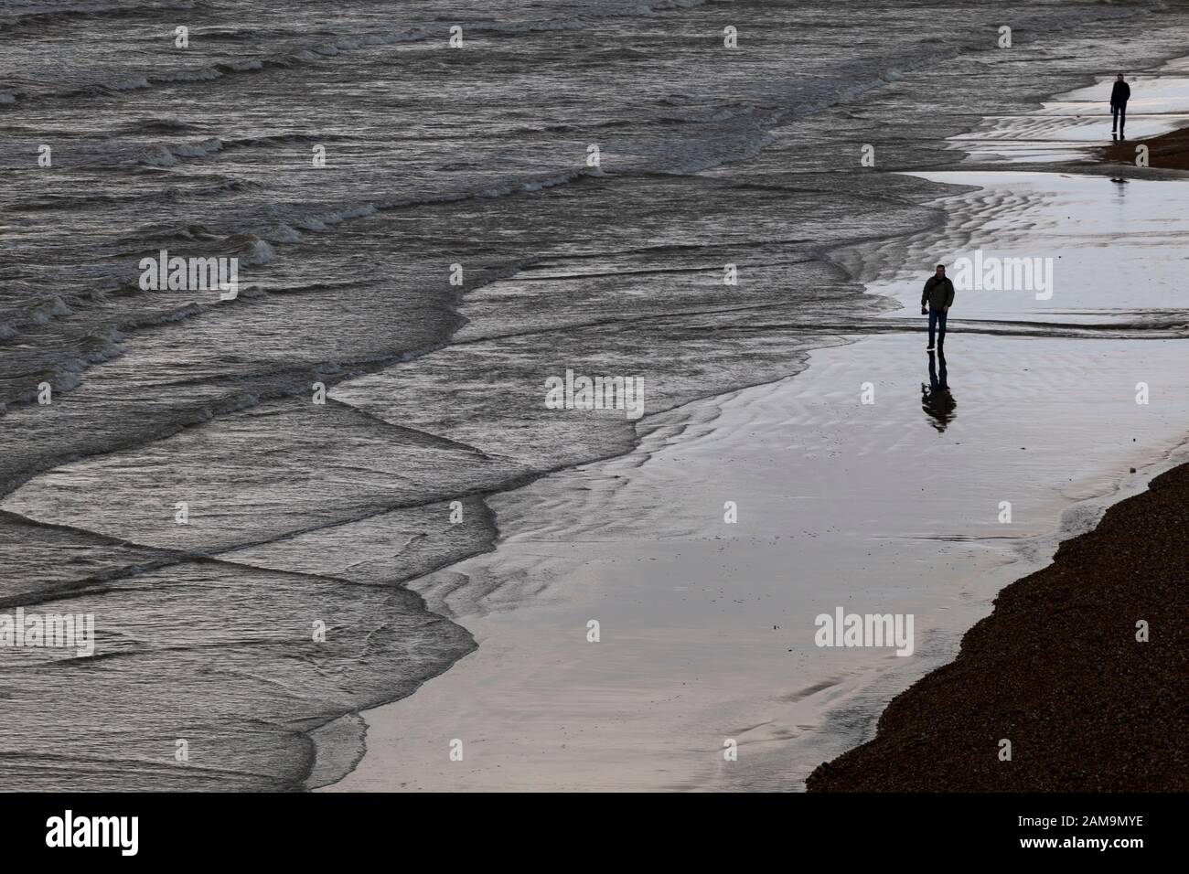 Monotone beach hi-res stock photography and images - Alamy