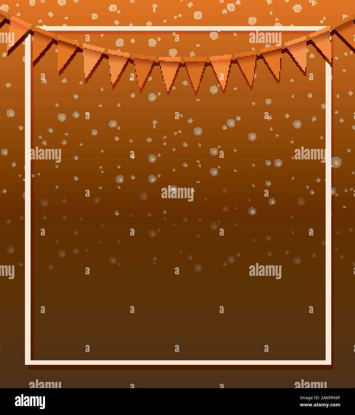 Background design with orange flags illustration Stock Vector Image ...