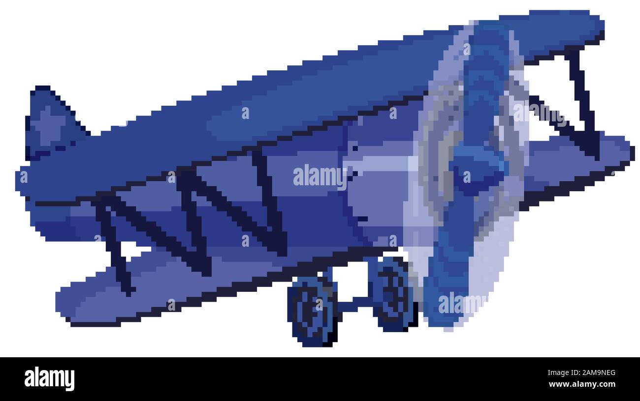 Single picture of blue airplane illustration Stock Vector Image & Art ...