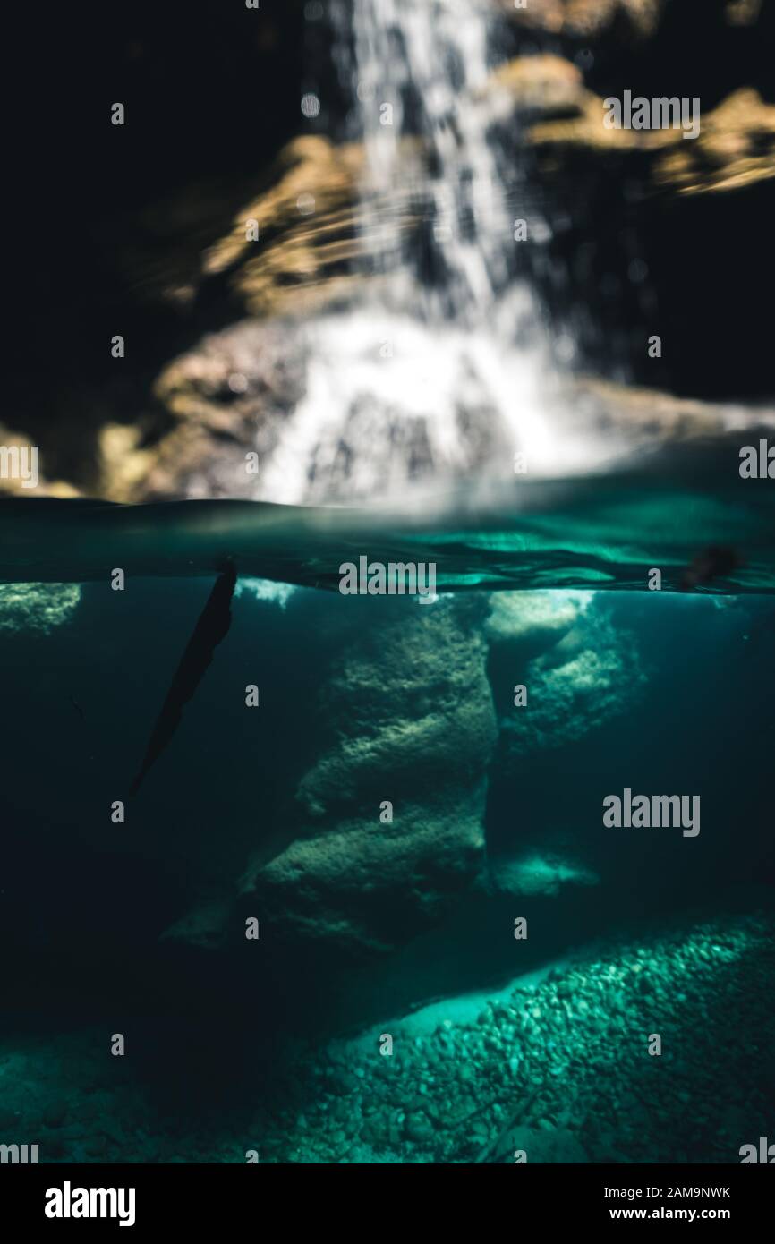 Half and half underwater shot hi-res stock photography and images - Alamy