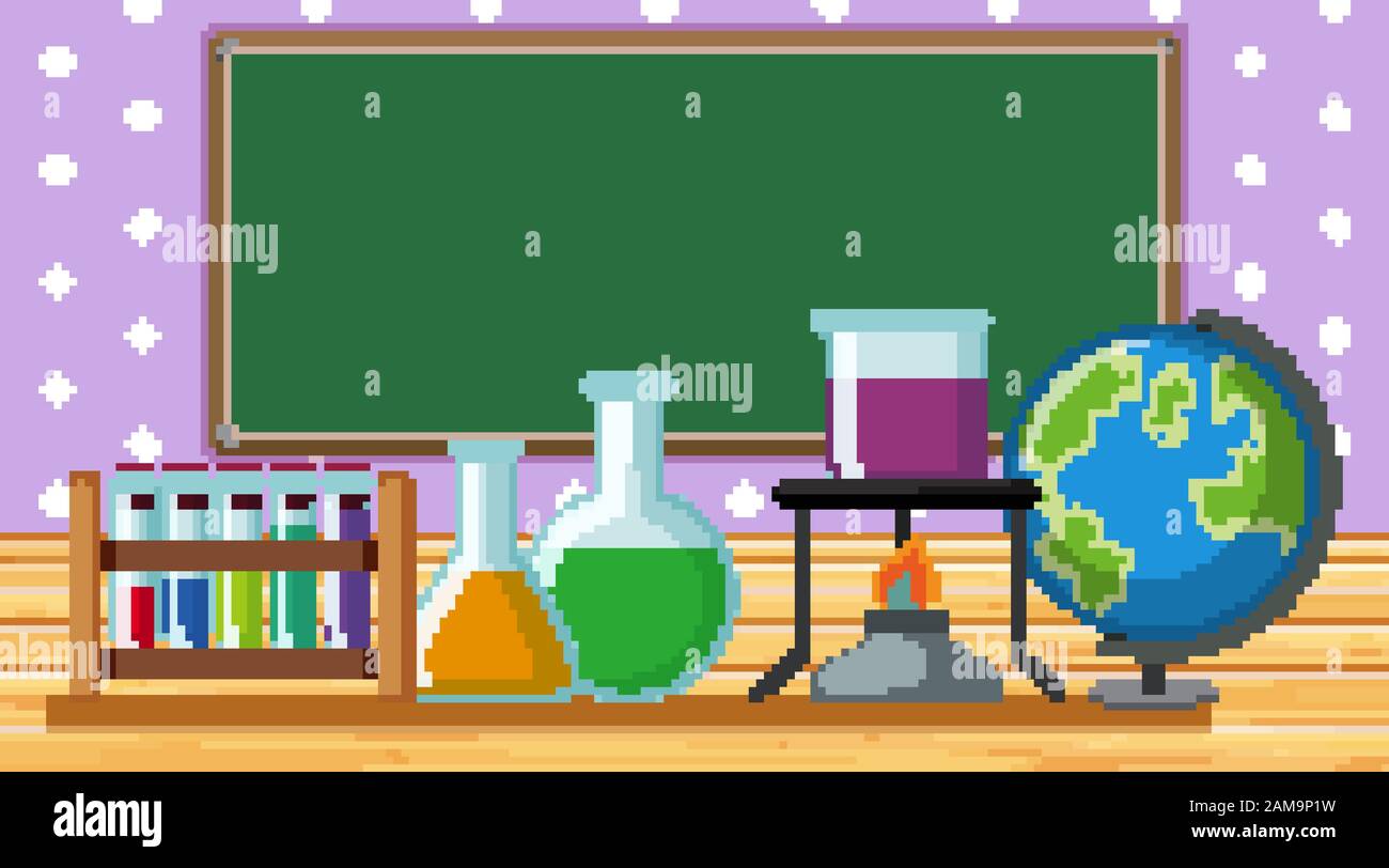 School lab with many equipments illustration Stock Vector Image & Art ...