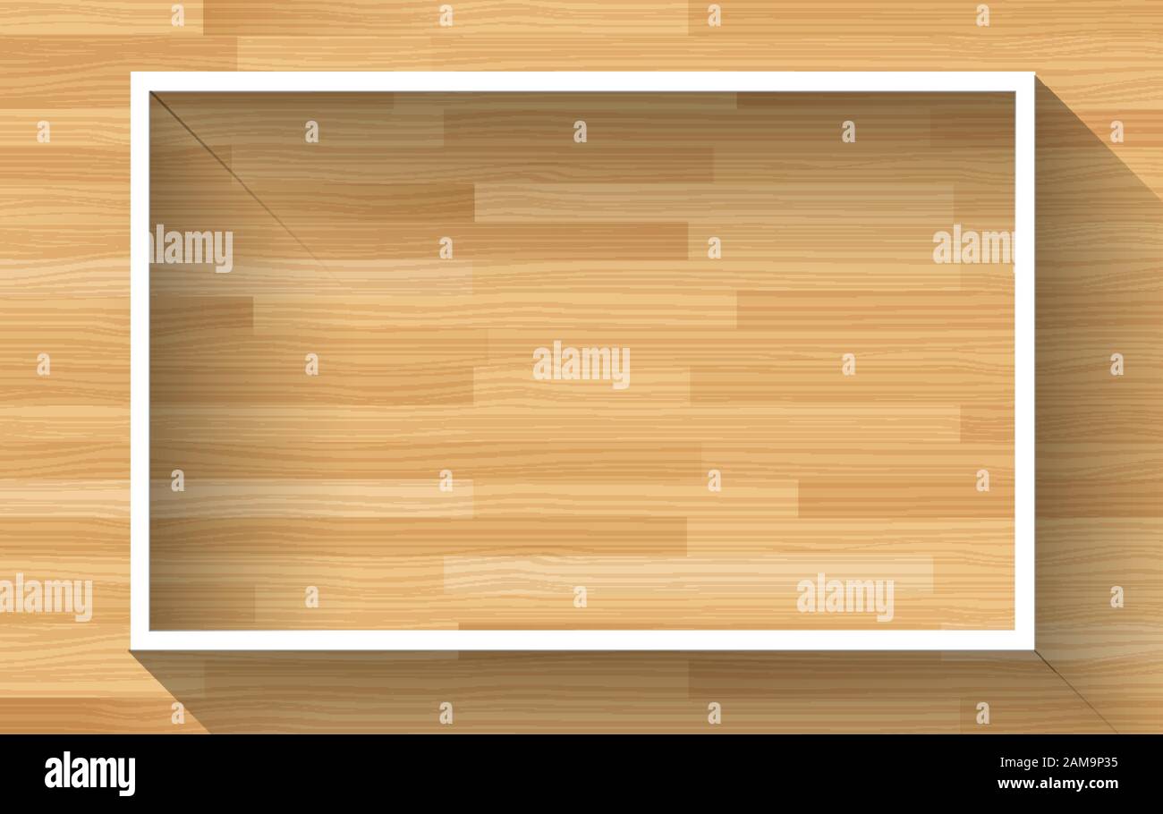 Frame template design with wooden board illustration Stock Vector Image ...