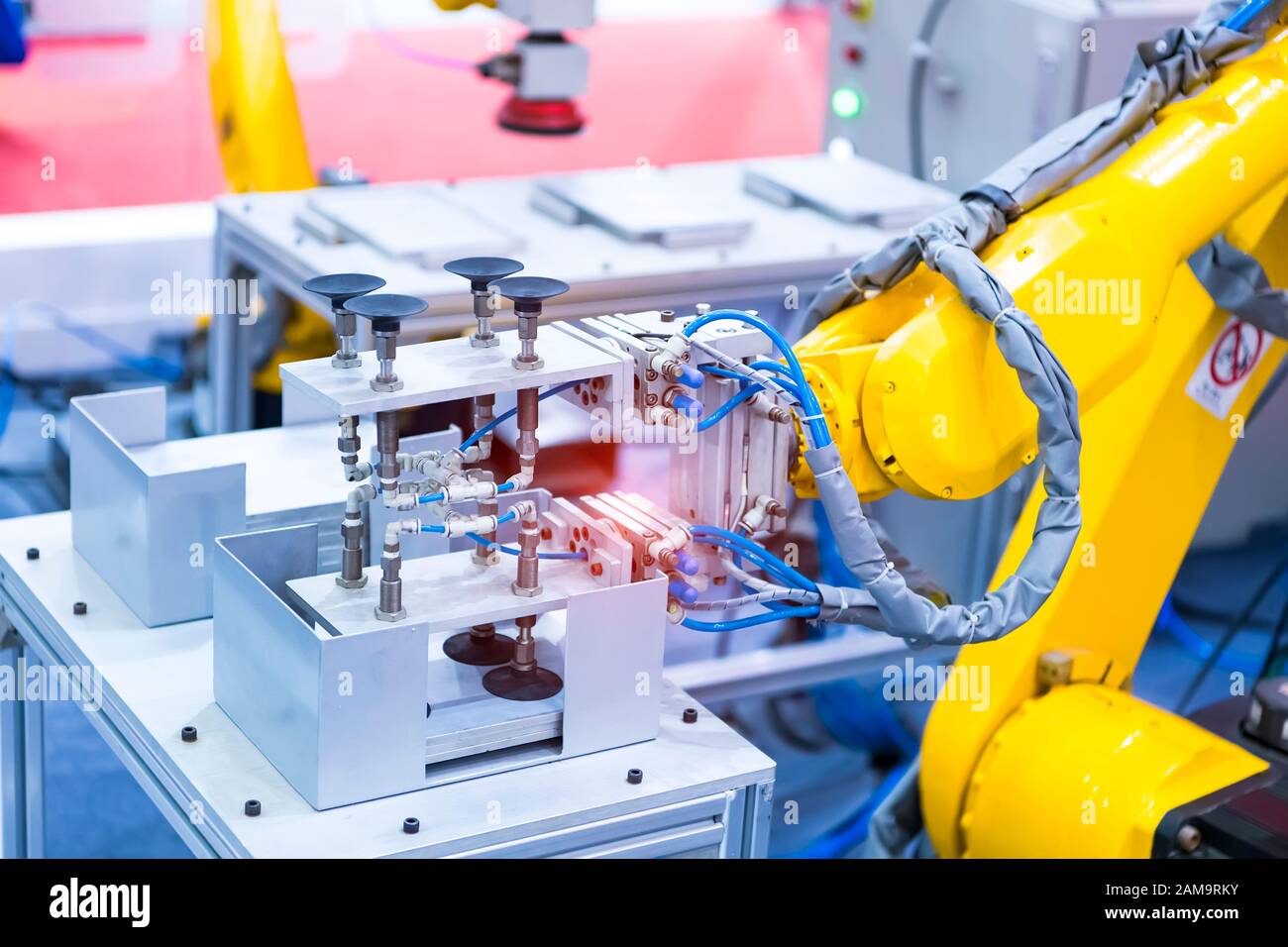 Controler of robotic hand Stock Photo - Alamy