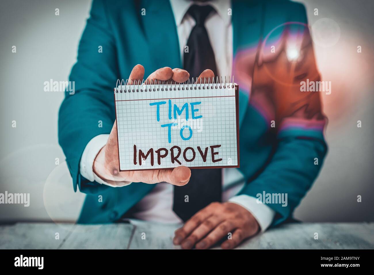 Conceptual hand writing showing Time To Improve. Concept meaning ...