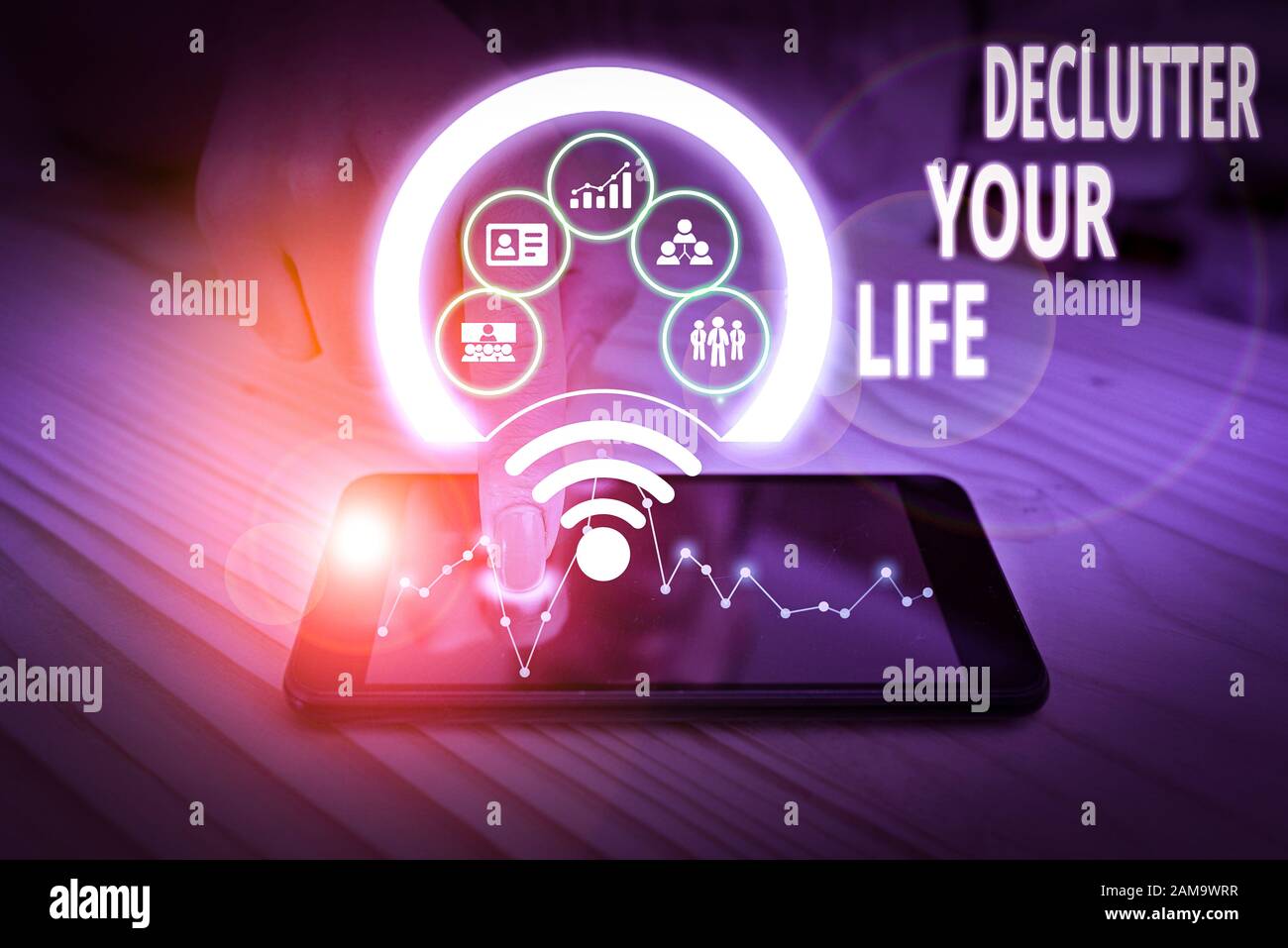 Text sign showing Declutter Your Life. Business photo text To eliminate ...