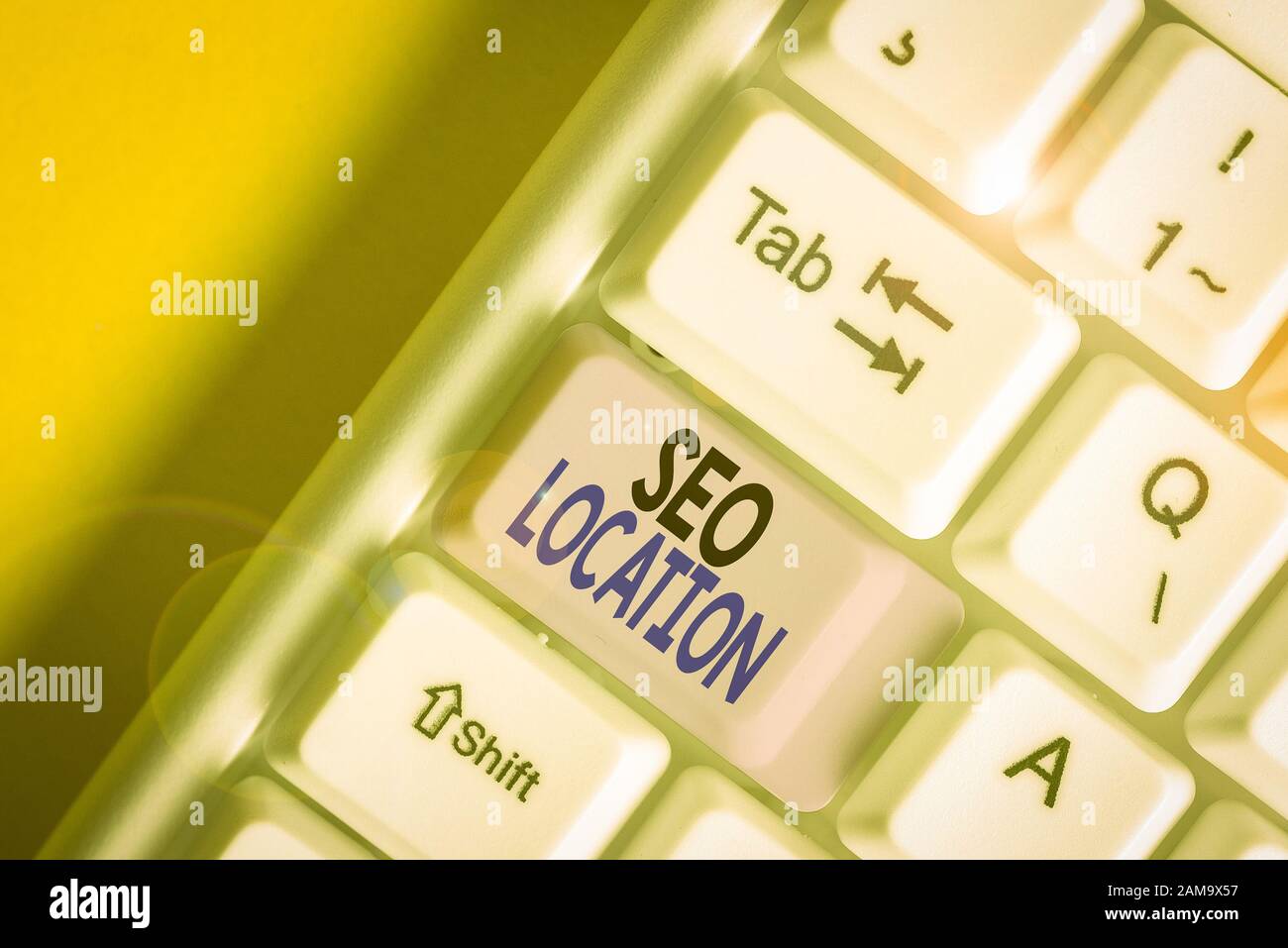 Handwriting text writing Seo Location. Conceptual photo process to ...