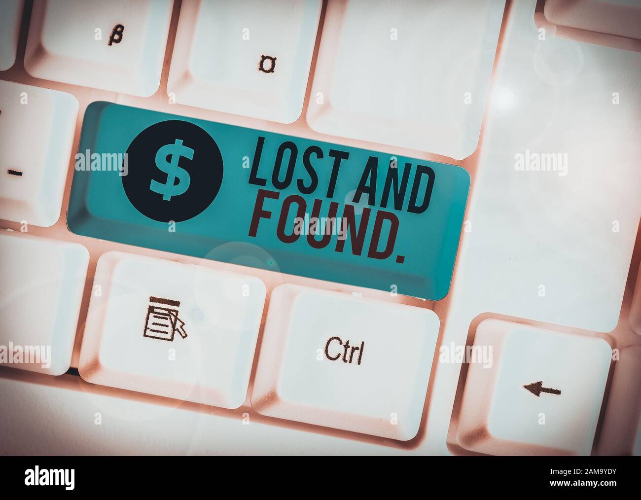 Writing note showing Lost And Found. Business concept for a place where ...