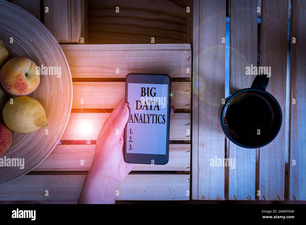 Conceptual hand writing showing Big Data Analytics. Concept meaning The process of examining ...