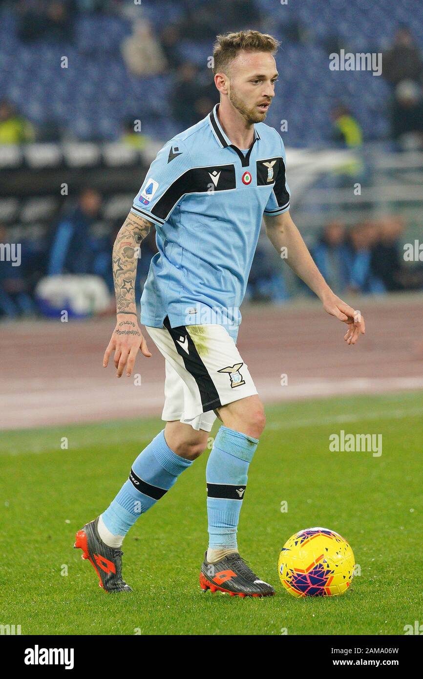 Rome, Italy. 11th Jan, 2020. Manuel Lazzari of SS Lazio during the Serie A match between Lazio ...