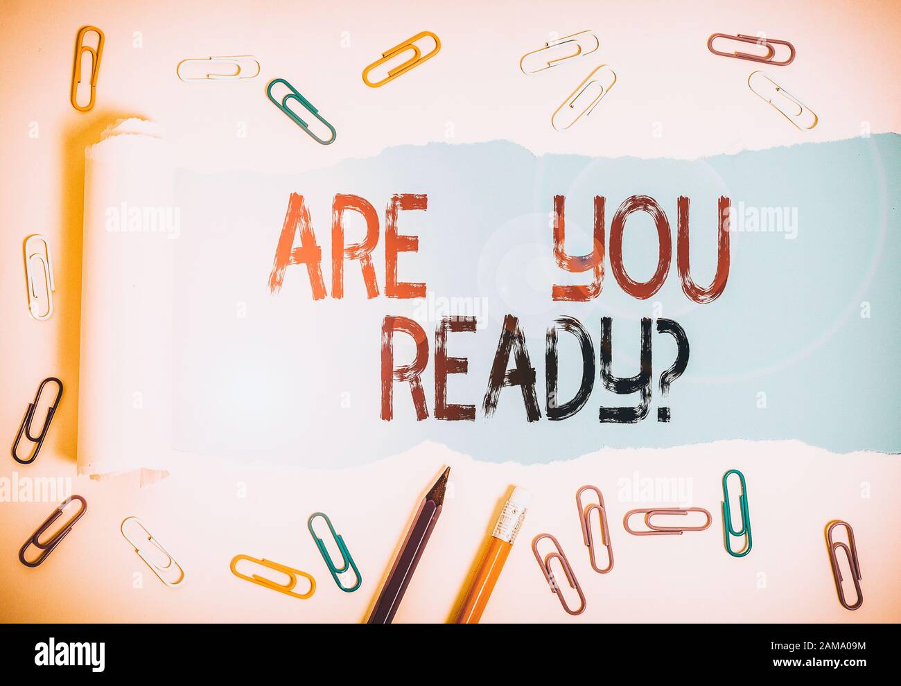Conceptual hand writing showing Are You Ready Question. Concept meaning ...