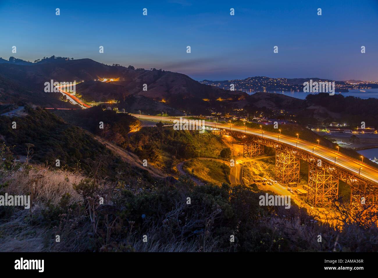 View of Golden Gate Bridge Highway 1 in Golden Gate Bridge Vista Point ...